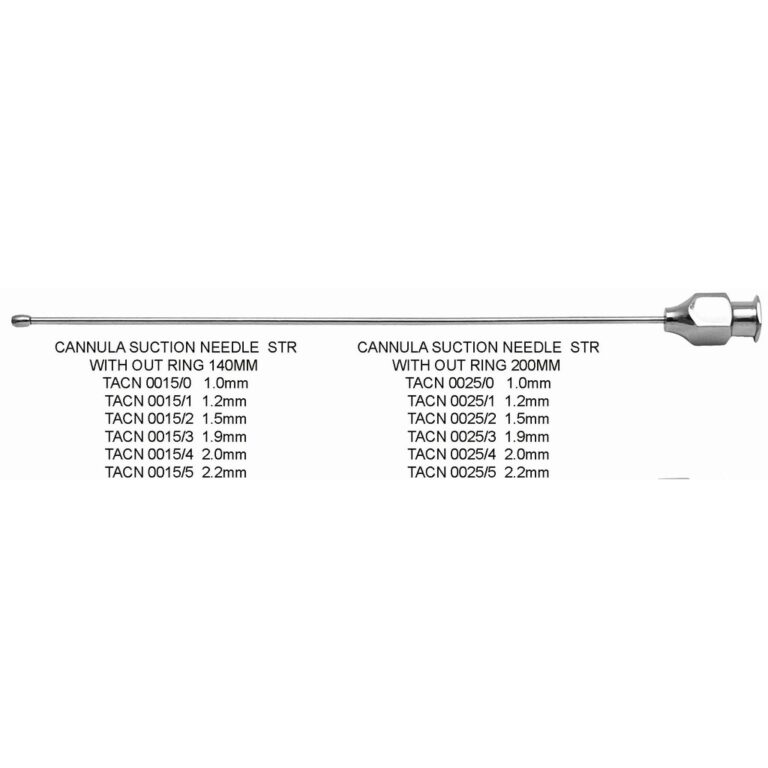 Cannula Suction Needle Straight – Without Ring, 140mm & 200mm, Multiple ...